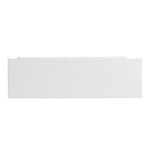SEI Furniture Torlington Tiled Electric Fireplace, White, Gray Marble, 15" D x 50" W x 39" H