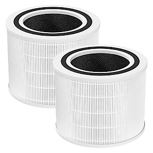 Core 200S True HEPA Replacement Filters Compatible with LEVOIT Core 200S Smart WIFI Air Purifier, 3-in-1 H13 True HEPA, Core 200S-RF Filters, 2 PACK
