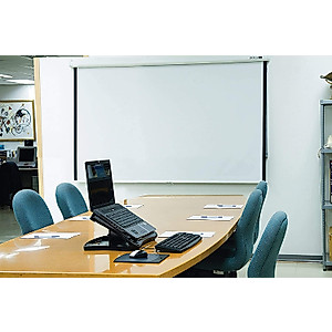 MAX SMART Laptop Lap Pad Laptop Stand with Attached Mouse Pad, Cushion and USB Cooling Fan, Non-Slip Heat Shield Tablet Computer Stand for Sturdy Work Station for Home, Office, Bed Sofa, Couch and Car