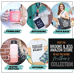 Brooke & Jess Designs Teacher Tote Bag for Work - Teacher Handbag Gifts for Women, Teacher Bag Best Teacher Appreciation Gift