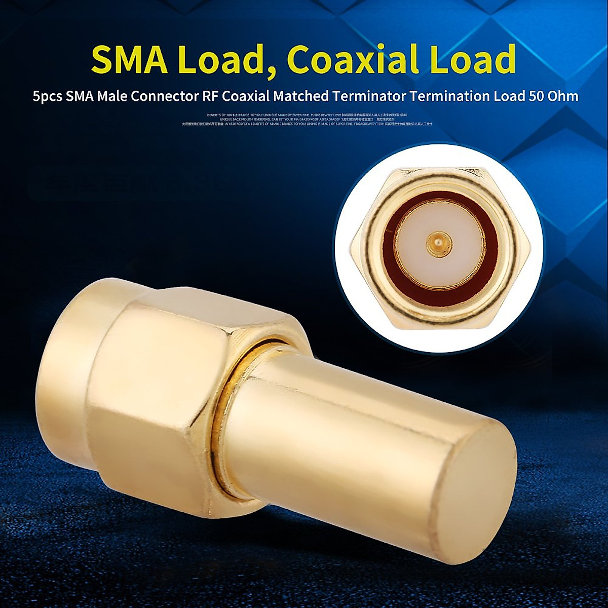 5pcs Coaxial Terminators SMA Male Connector RF Coaxial Matched Terminator Termination Load 50 Ohm 2W SMA Terminator
