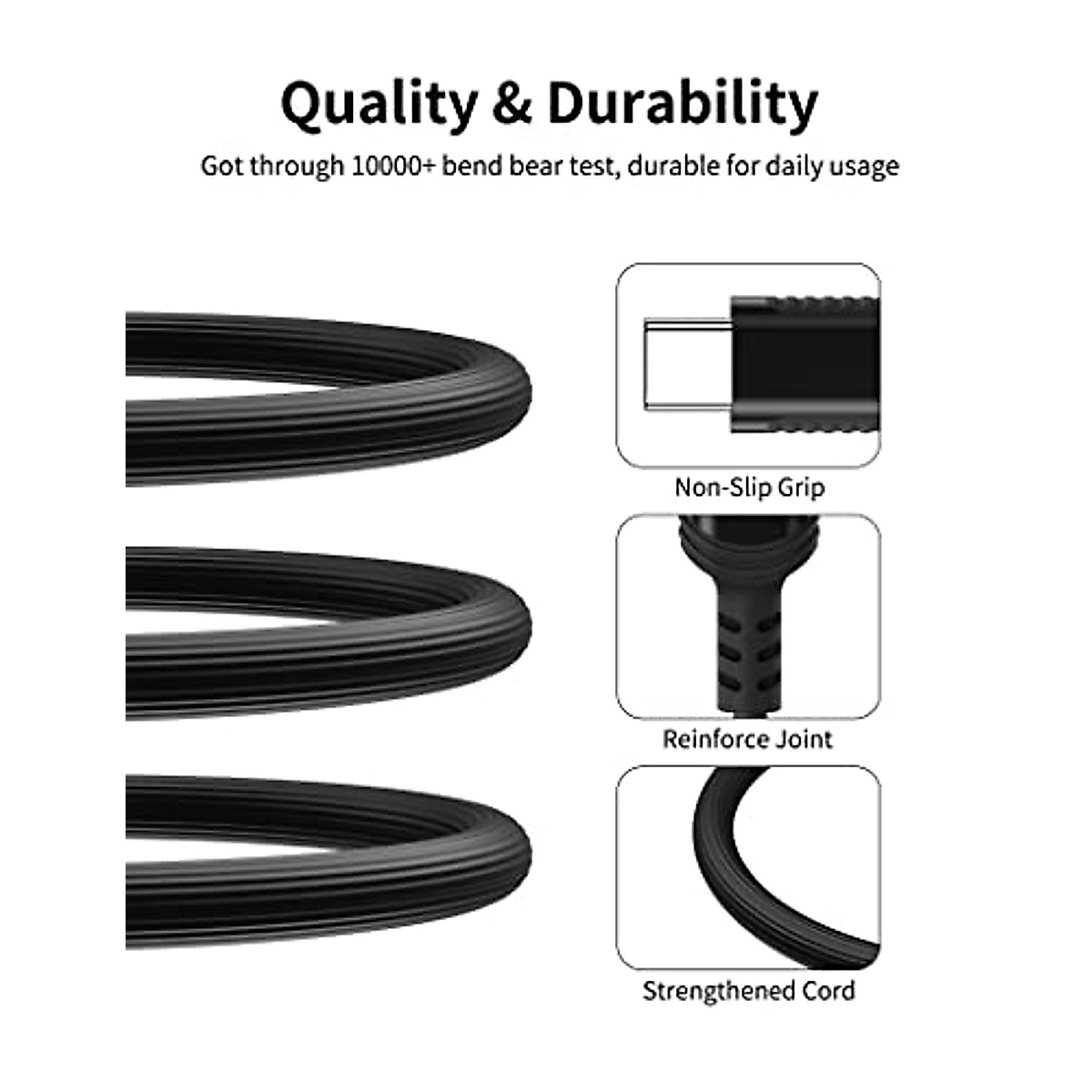 ACAGET USB C Headphones for Galaxy S23 Ultra S22 Plus Type C Earphones Noise Cancelling Wired Headphone Digital DAC HiFi Stereo in Ear Earbuds for Samsung A53 S21 S20 FE Pixel 7 Pro 6A iPad Pro Black