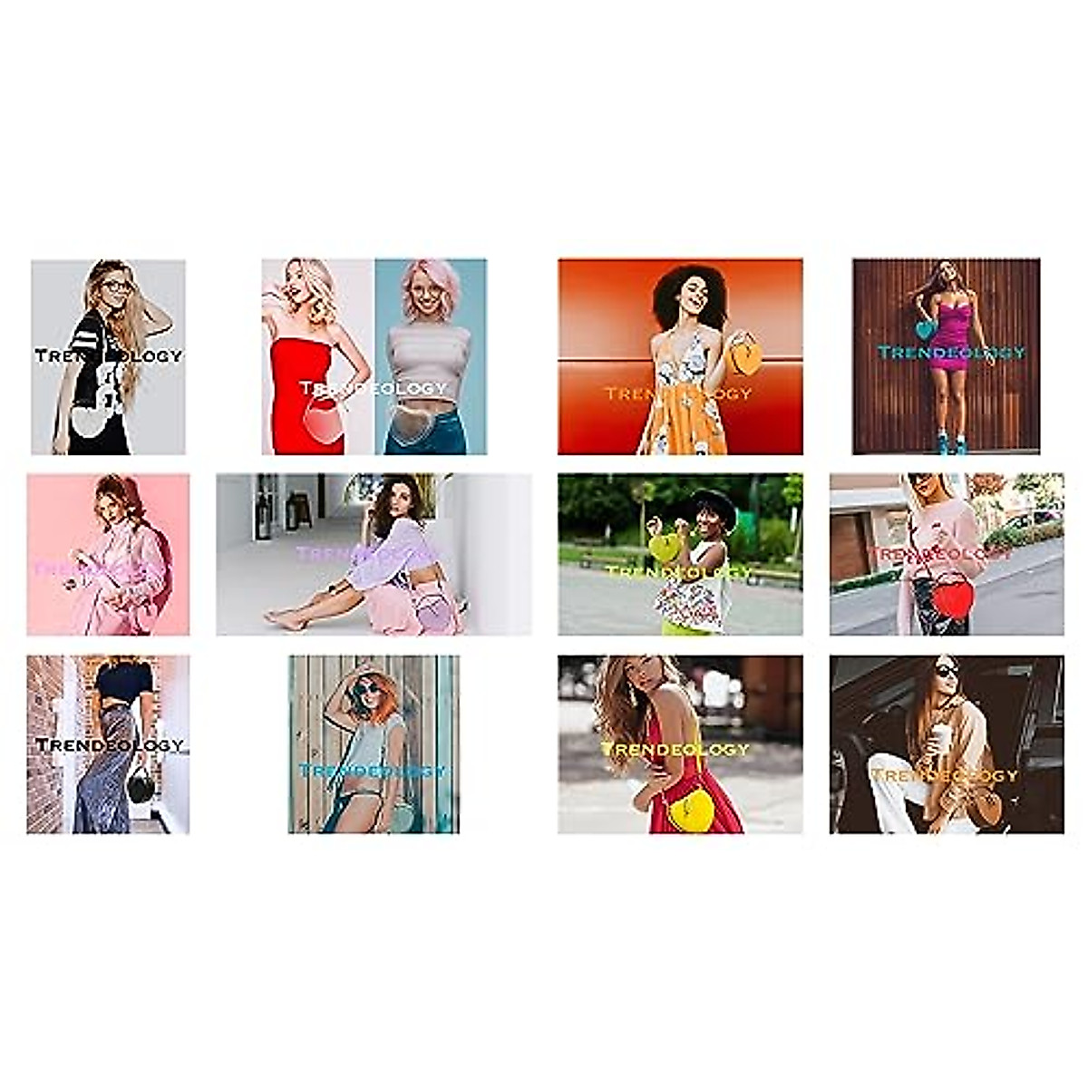 Trendeology Cute Heart Shape Girls Womens Vegan Leather Small Handle Satchel Crossbody Purse… (Yellow)