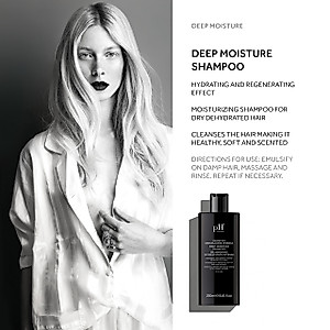 pH PURE HAIR Deep Moisture Shampoo & Conditioner Set + Extra Butter Deep Moisture Mask 10 ml - Moisturizing Formula For Dry Damaged Hair - Softens, Smooths and Renew Hair Moisture - 8.45 oz Each