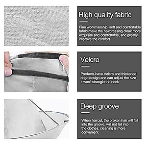 Umbrella Barber Cape For Adult,Capes For Hair Stylist, Non-stick Hair,Easy Clean,Waterproof Barber Salon and Home Stylists Use Hairdressing Kit,More Convenient