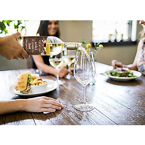 WHING Funny Pregnancy Announcement Milestones Wine Bottle Labels, Set of 5 Pieces Waterproof Sticker Covers, We're Having a Baby, Promoted to Grandparents, Brothers Sisters Promoted to Aunts Uncles