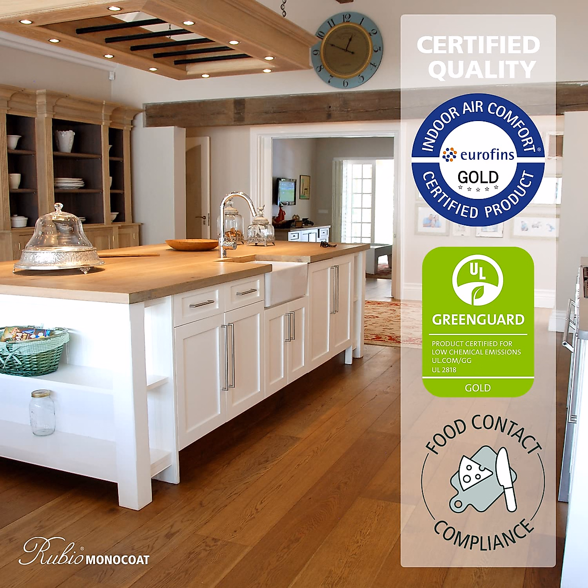 Rubio Monocoat Wood Oil Finish 65 ft² - Pure | Oil Plus 2C | Quick-Dry, Eco-Friendly Linseed Wood Oil for Indoor Use, Includes Accelerator (Part B) | Protector | 130 ml