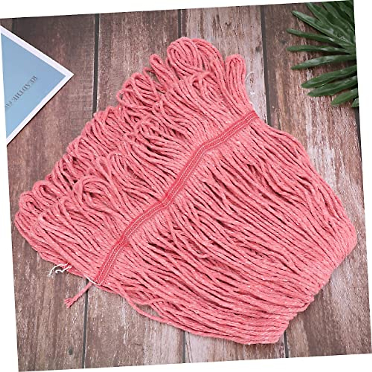 KALLORY 1pc Replacement Mop Pads Industrial Mop Thin Headband Sponge Mops Floor Mops Microfiber Spray Mop Practical Mop Cloth Mop Cloth Replacement Cleaning Mop Cloth Mop Head Red Supplies