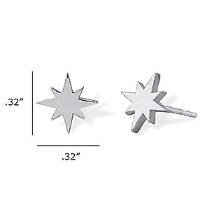 Boma Jewelry Sterling Silver Star Stud Earrings