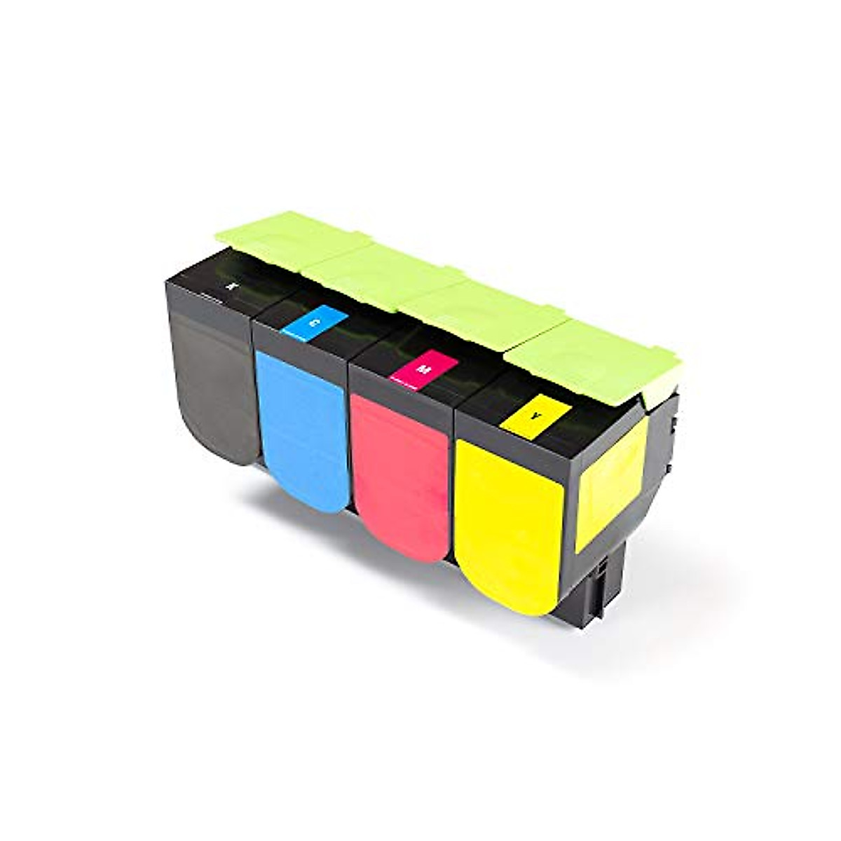 Green2Print High Yield Tonerset, 4 cartridges 1x 8500, 3X 5000 Pages Replaces Lexmark 78C1XC0, 78C1XK0, 78C1XM0, 78C1XY0 High Yield Toner Cartridge for Lexmark CX421adn, CX421, CX522ade, CX522