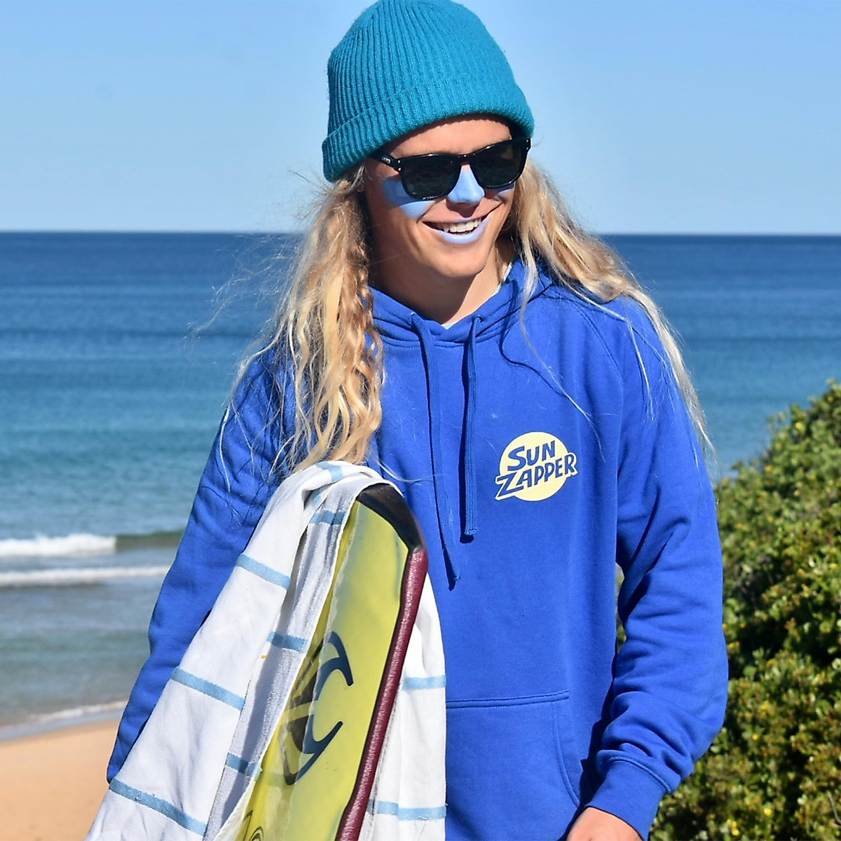 Sun Zapper Zinc Oxide Sunscreen Stick – SPF 50+ Waterproof – 3-Pack (Pink, White, Blue) – For Face & Body – Adults, Kids, Baby – Travel Size – Made in Australia