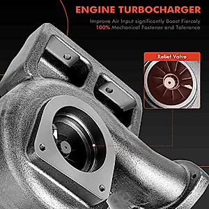 A-Premium 2pcs Complete Turbo Turbocharger Kit, with Gasket, Compatible with Ford F-250/F-350/F-450/F-550 Super Duty, 2008 2009 2010, 6.4L Diesel, High & Low Pressure