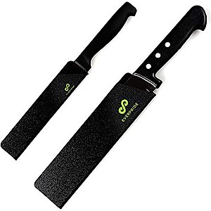 EVERPRIDE 6 Inch & 8 Inch Chef Knife Guard Set (2-Piece Set) Universal Blade Edge Cover Sheaths for Chef and Kitchen Knives – Durable, BPA-Free, Felt Lined, Sturdy ABS Plastic – Knives Not Included