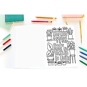 The Bible Coloring Book for Girls: Color 40 Cute Designs of Inspirational Verses & Christian Artwork
