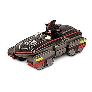 NKOK Sonic The Hedgehog All-Stars Racing Transformed Shadow Pull Back Racer; No Batteries Required; Pull Back, Let go, and Watch Shadow Race,Black Large