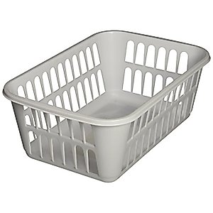 STERILITE Medium Plastic Basket, White, Pack of 12