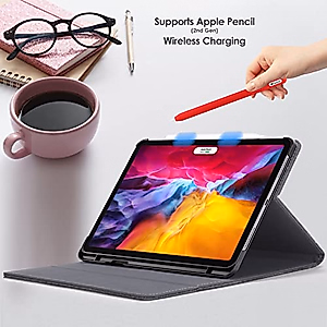 Ultra Thin Silicone Skin Cover Compatible with Apple Pencil 2nd Gen, Protective Silicone Case for iPad Pro 11 12.9 inch 2018 Pencil Case Shockproof Soft Silicone Sleeve(Pink+Glow Green)