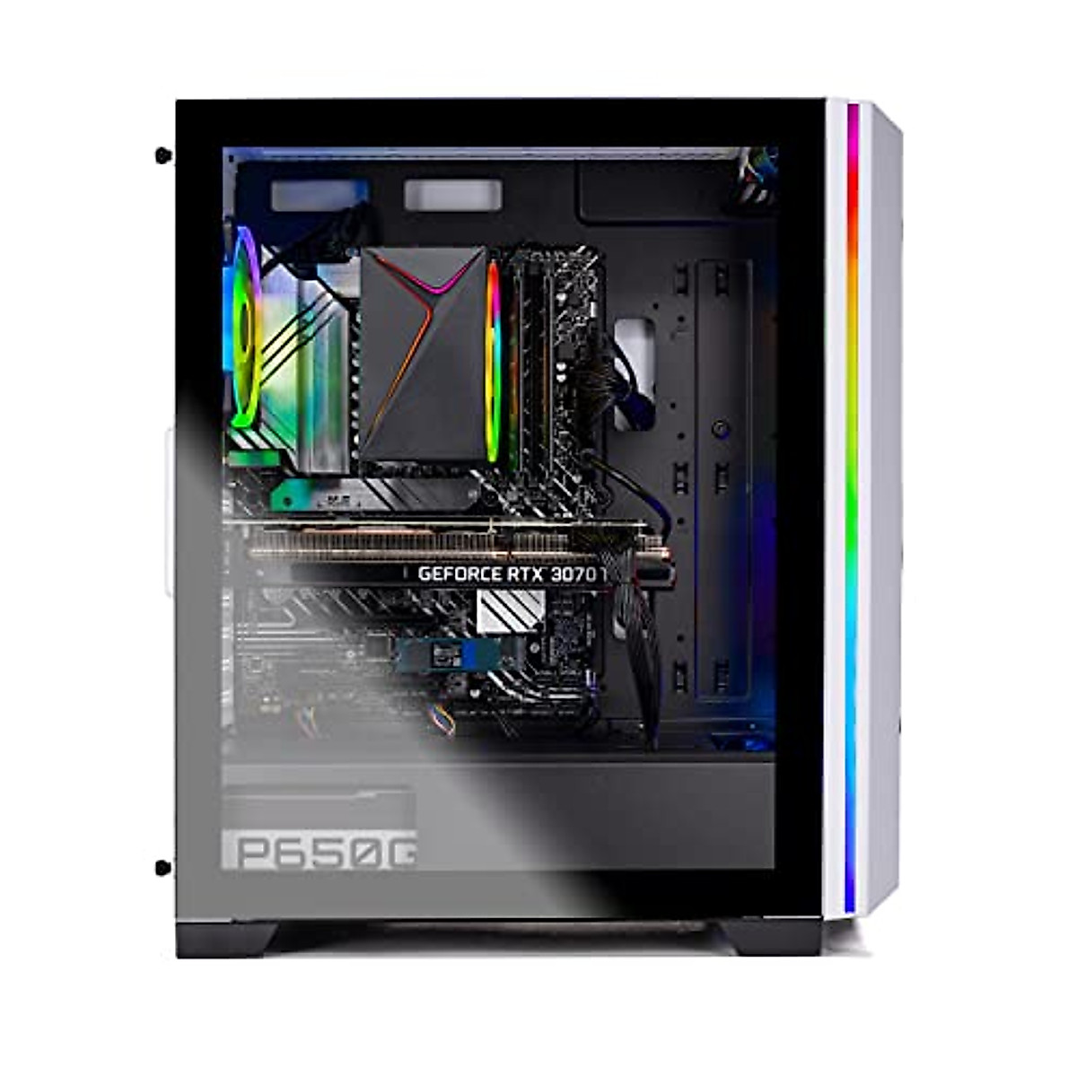 Skytech Gaming Chronos Gaming PC Desktop – AMD Ryzen 7 5700X 3.4 GHz, NVIDIA RTX 4070 Ti, 1TB NVME SSD, 16GB DDR4 RAM 3200, 750W Gold PSU, 11AC Wi-Fi, Windows 11 Home 64-bit