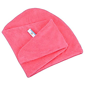 HOPESHINE Hair Towel Twist Women's Soft Shower Towels for Hair Turban Wrap Drying Head Towels Great Gift for Women (Blue+Purple+Rose Red 3-Pack)