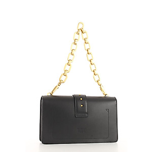 Pinko 1P22AN.Y7GK Z99 NERO LIMOUSINE Leather Goods Bag Woman, Black, Onesize