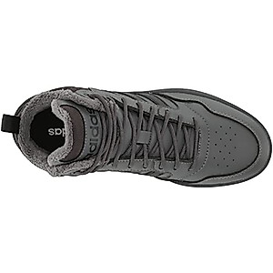 adidas Women's Hoops 3.0 Mid Basketball Shoe, Grey/Black/Carbon, 9