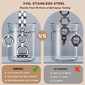 DMMG Stainless Steel Band Compatible with Apple Watch Band 38/40/41/42/44/45mm Women Girls, Dressy Bracelet Replacement Wristband Strap for iWatch bands Series 7 6 5 4 3 2 1 SE (Silver, 38/40mm)