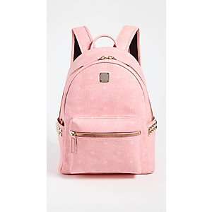 MCM Women's Stark Backpack 37, Blossom Pink Visetos, One Size