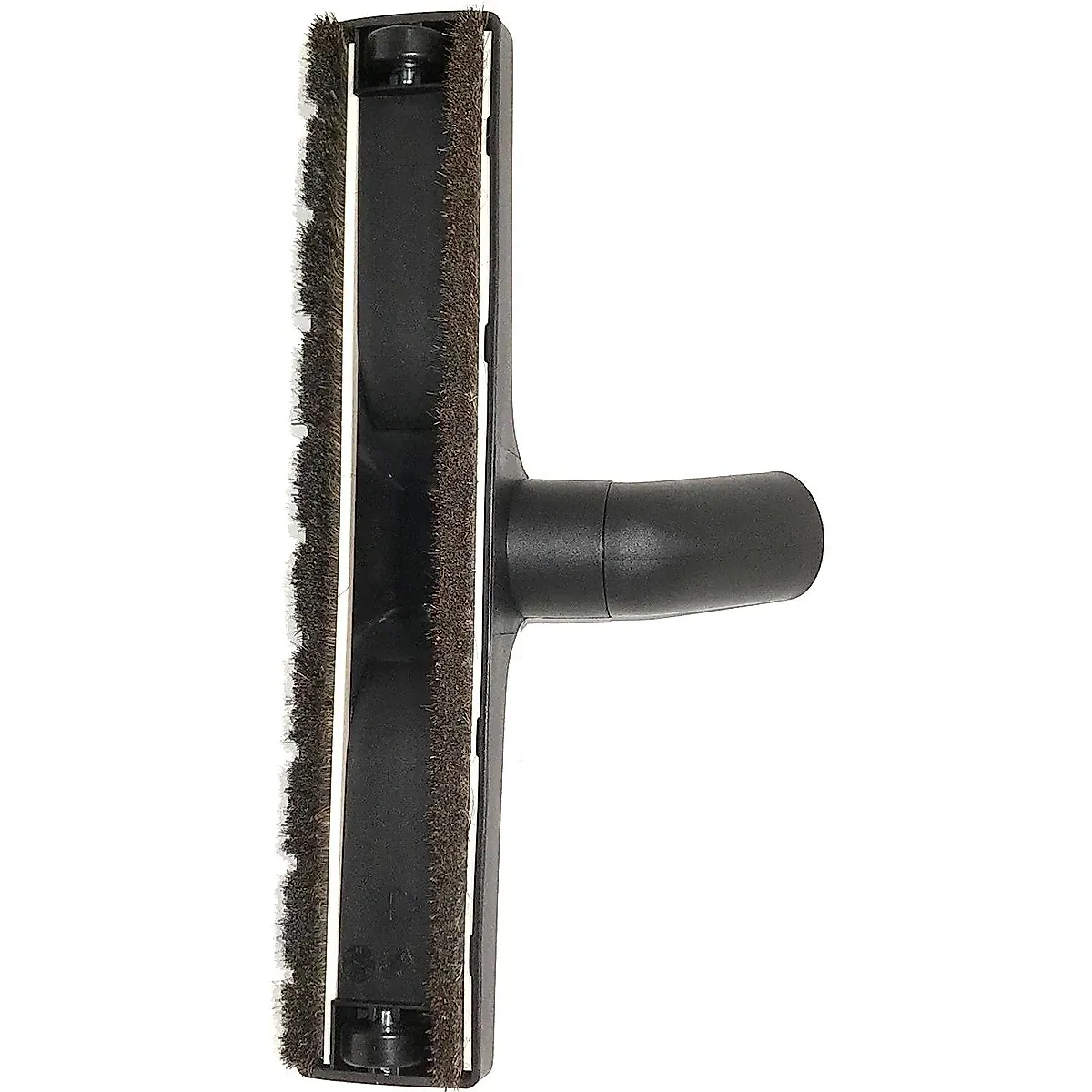 MP Maresh Products Vacuum Brush Attachment Compatible with Central Vac - Horse Hair Bristles for Thorough Cleaning, Bare Floor or Wall Brush, Replacement Part for Central Vac - 12" with Wheels (Black)