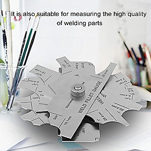 Fillet Weld Set Welding Gauge Gage Test Ulnar Welder Inspection Gauge Both Inch and Metric for Testing of Boilers, Bridges, Shipbuilding, Pressure VES