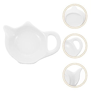 Ceramic Teabag Coaster Tea Bag Squeezer Ketchup Seasoning 2Pcs Tea Bag Rest Teaspoon Rest Tea Holder Tea Bag Holder Ceramic Tea Bag Holders for Tea Bag Tea Bag Holder Organizer