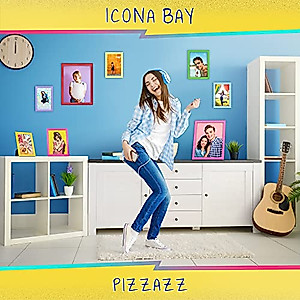 Icona Bay 8x10 Picture Frame, Purple Colored Solid Wood Scandinavian Style Frame for Photo, Pizzazz Collection