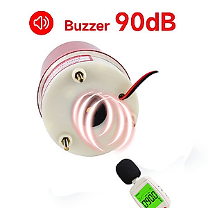 Y DIANS S Rotating Warning Strobe Light, Industrial Beacon Flashing Lights with 90dB Buzzer Emergency Security Alarm Siren for Factories, workshops, Equipment DC12V