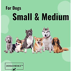 DOGCHEWZ™ Rawhide Free Knotted Bone Dog Chew Treats for Small & Medium Dogs - Size 5 inches (5 Count/Bag) - Chicken Flavored - Gluten Free