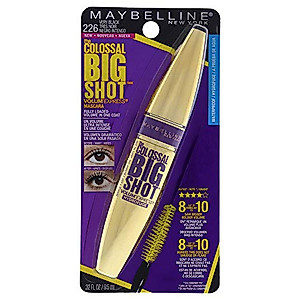 Maybelline New York Volum' Express The Colossal Big Shot Waterproof Mascara, Very Black, 0.32 fl. oz., 1 Count (Pack of 1), (I0097470)