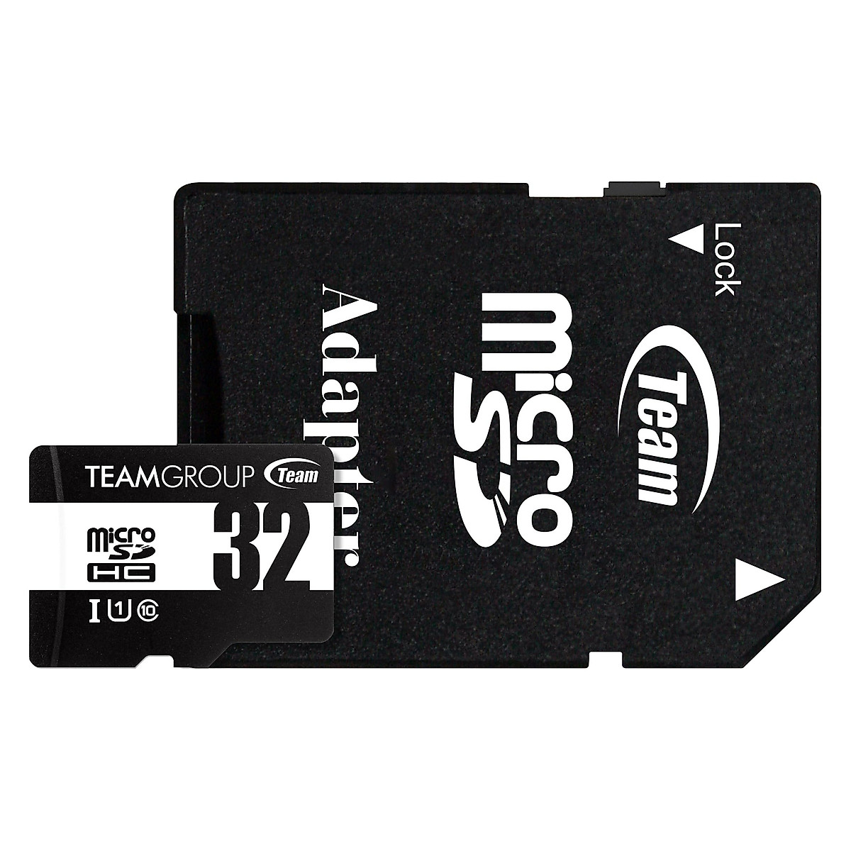 TEAMGROUP Micro 32GB x 10 Pack UHS-I U1 Class 10 SDHC SDXC Read Speed up to 100MB/s High Speed Flash Meomry Card with Adapter for Camera, Surveillance, Full HD Shooting TUSDH32GCL10U66