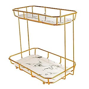 JGQGB Bathroom Shelf Storage Rack Display Stand Shelves Cosmetics Multi Layer Holder Iron Storage Box Bathroom Organizer Household ( Color : OneColor )