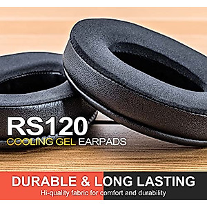RS120 Cooling Gel Earpads - Compatible with RS120 RS 110 HDR120 Headphones, Hybrid Cooling Gel Replacement Cushion (Hybrid Fabric)