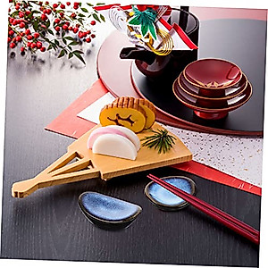 BESTOYARD 6pcs Ingot chopstick rest japanese table ceramic chopsticks holders ceramic chopsticks rest sushi stick holder tablescape decor practical spoons rests ceramics household spoon rest