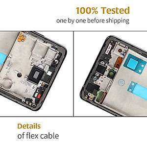 A-MIND for Samsung Galaxy A52 5G SM-A526 Original LCD Display Touch Digitizer (Not for A52 4G) A526U A526T A526V A526A A526B A526U1 A526W Screen Replacement Full Assembly Repair Kits with Frame