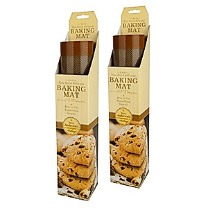 Mrs. Anderson’s Baking Non-Stick Silicone Half-Size Baking Mat, 11.625-Inch x 16.5-Inch, Set of 2