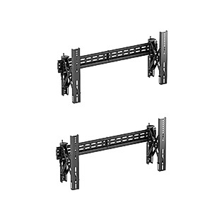 Mount Plus POP-48T 1x2 Pop Out Video Wall Mount System for 37 to 80" TVs | TV Menu Board | Max VESA 800x400 | Commercial Grade 154 Lbs | Anti-Theft Protection | Full Extension to 8.7"