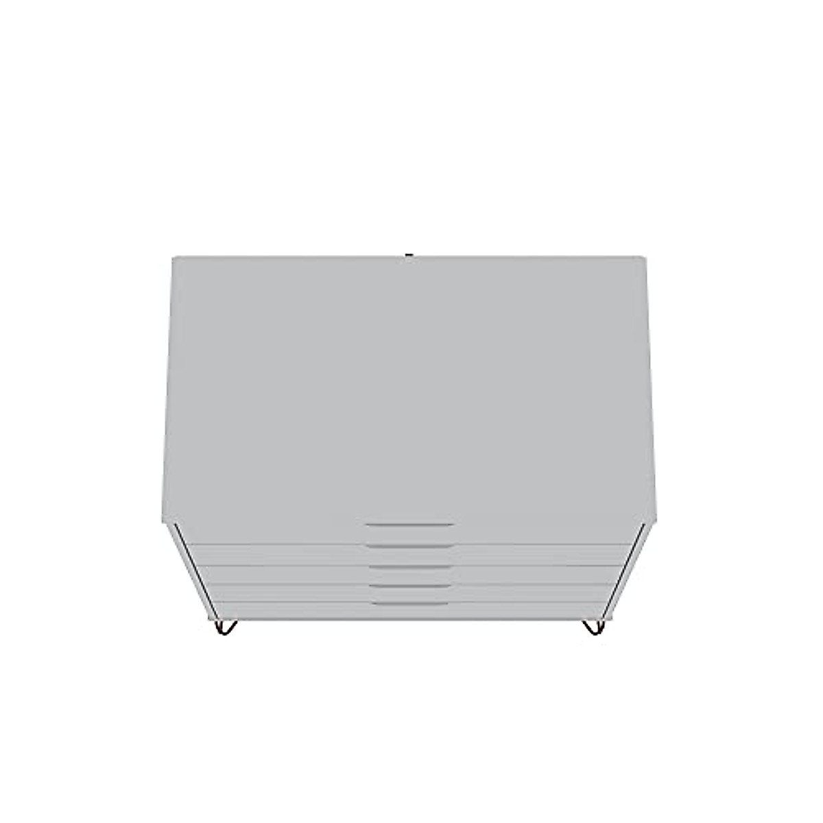 Manhattan Comfort Rockefeller Mid Century Modern 5-Drawer Tall Dresser, White