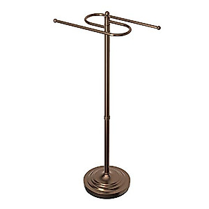 Gatco 1508 Floor Standing S Style Towel Holder, Bronze