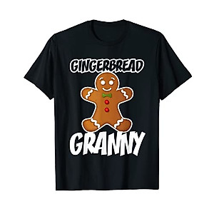 Gingerbread Granny Christmas Stocking Stuffer T-Shirt