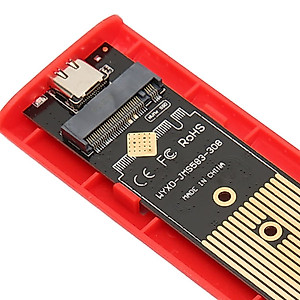 M.2 NVME SSD Enclosure, M.2 SSD Enclosure Aluminum Alloy Case High Speed Ultra Thin 2TB for 2280 SSD