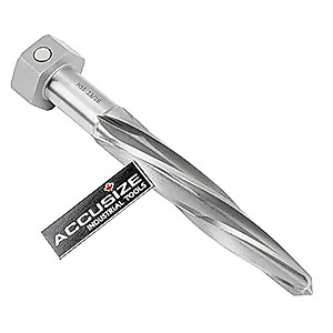 Accusize Industrial Tools 13/16 inch Bridge Reamer, Magnetic Hex Shank, Hss Spiral Flutes Aligning Reamers, Car Reamers, 1523-8035