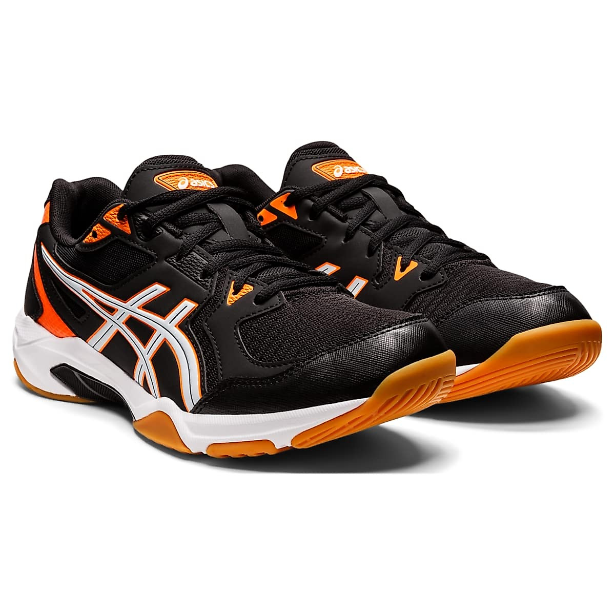 ASICS Men's Gel-Rocket 10 Volleyball Shoes, 7, Black/Shocking Orange