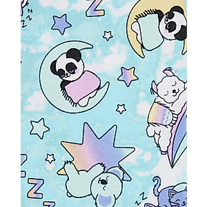 The Children's Place Girls' Long Sleeve Top and Pants Snug Fit 100% Cotton 2 Piece Pajama Sets 2-Pack, So Sleepy/Llama 2 Pack, 8