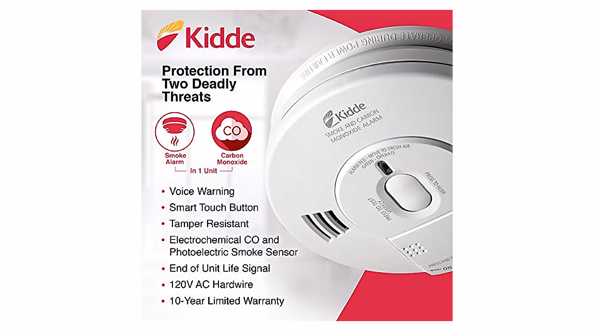 Kidde Photoelectric Smoke & CO Detector | Model KN-COPE-IC