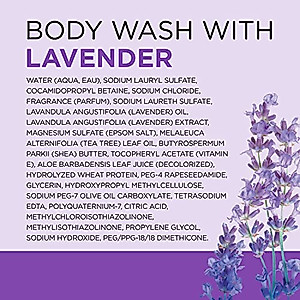 Dr Teal's Body Wash with Pure Epsom Salt, Soothe & Sleep with Lavender, 24 fl oz (Pack of 4) (Packaging May Vary)